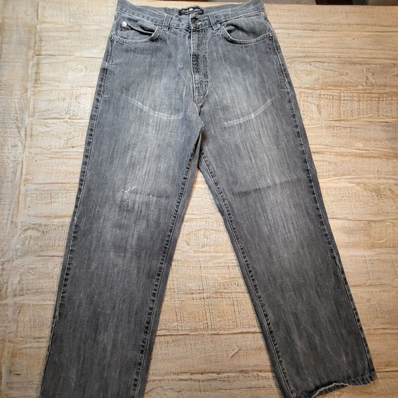 Ecko Unlimited | Jeans | Ecko Unltd Mens Size 32x3 Y2k Baggy Hip Hop Straight Leg Denim Black ...